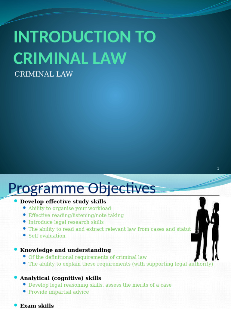 Introduction to Criminal Law Study Guide | PDF | Prosecutor | Crimes