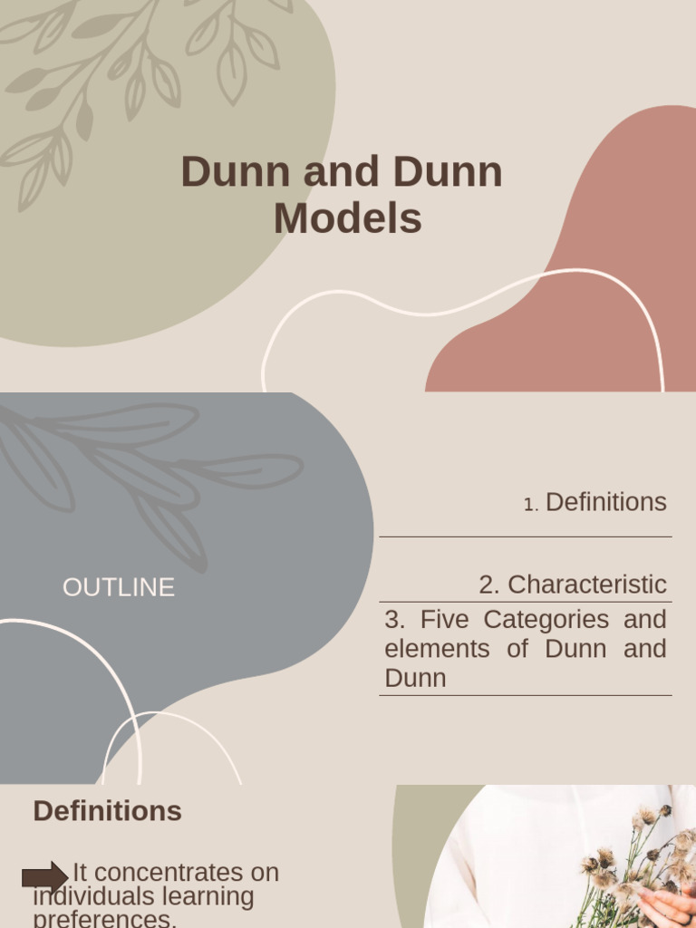 Dunn and Dunn Learning Models Overview | PDF