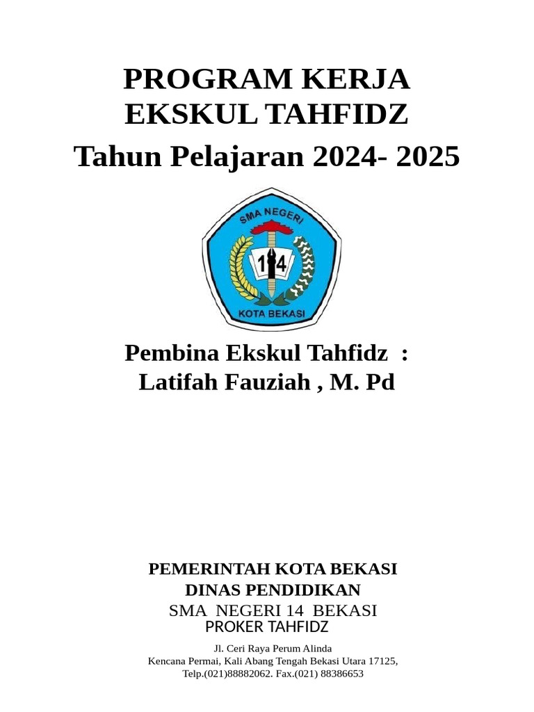 Laporan Kegiatan Siswa Ekskul Tahfidz 2425 | PDF
