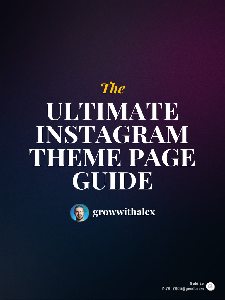 Ultimate Guide to Instagram Theme Pages | PDF | Logos | Brand