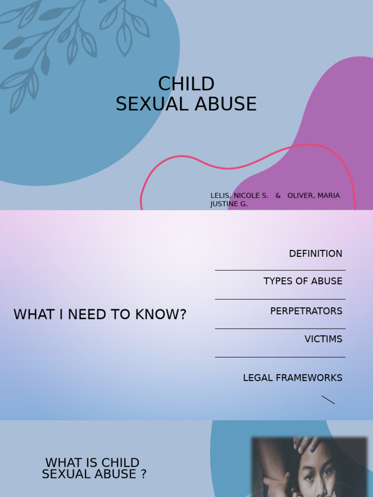 CHILD SEXUAL ABUSE [RPH] | PDF | Sexual Abuse | Child Sexual Abuse