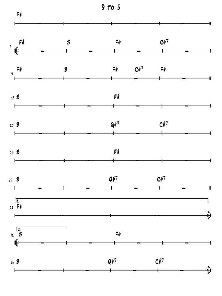 9 To 5 - Full Score | PDF