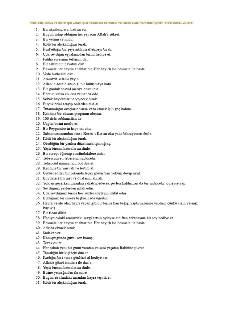 Din Kültürü Performans | PDF