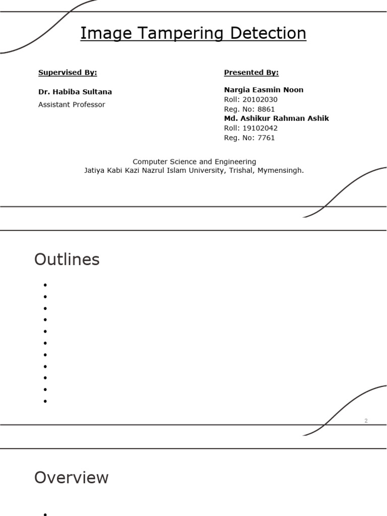 Image Tampering Detection | PDF | Computational Science | Cognitive Science