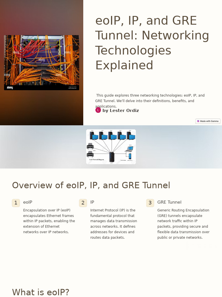 EoIP IP and GRE Tunnel Networking Technologies Explained | PDF | Computer Network | Internet ...