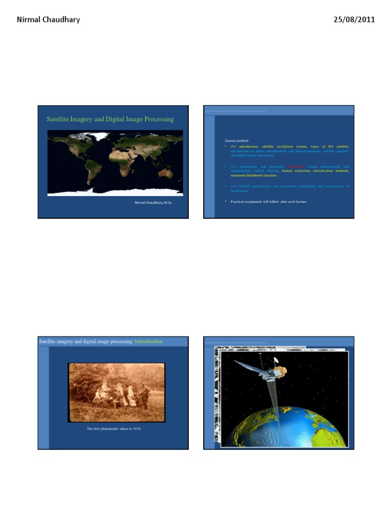 Remote Sensing Lecture Slides | PDF | Image Resolution | Scattering