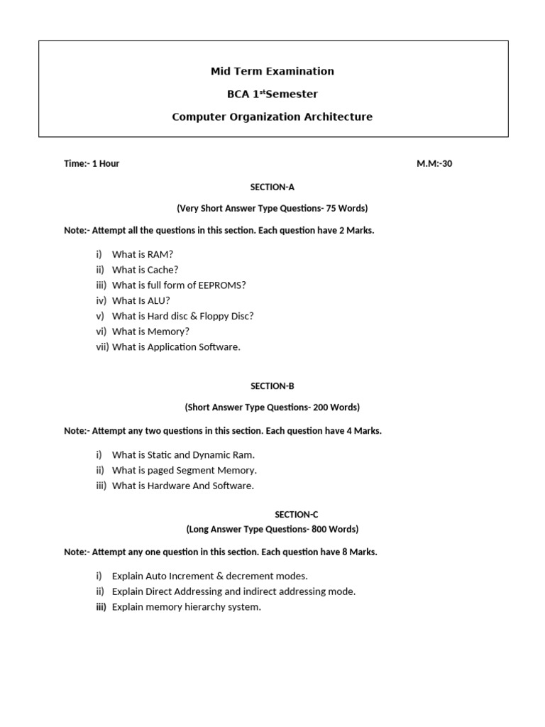 Computer Organization Architecture Pdf