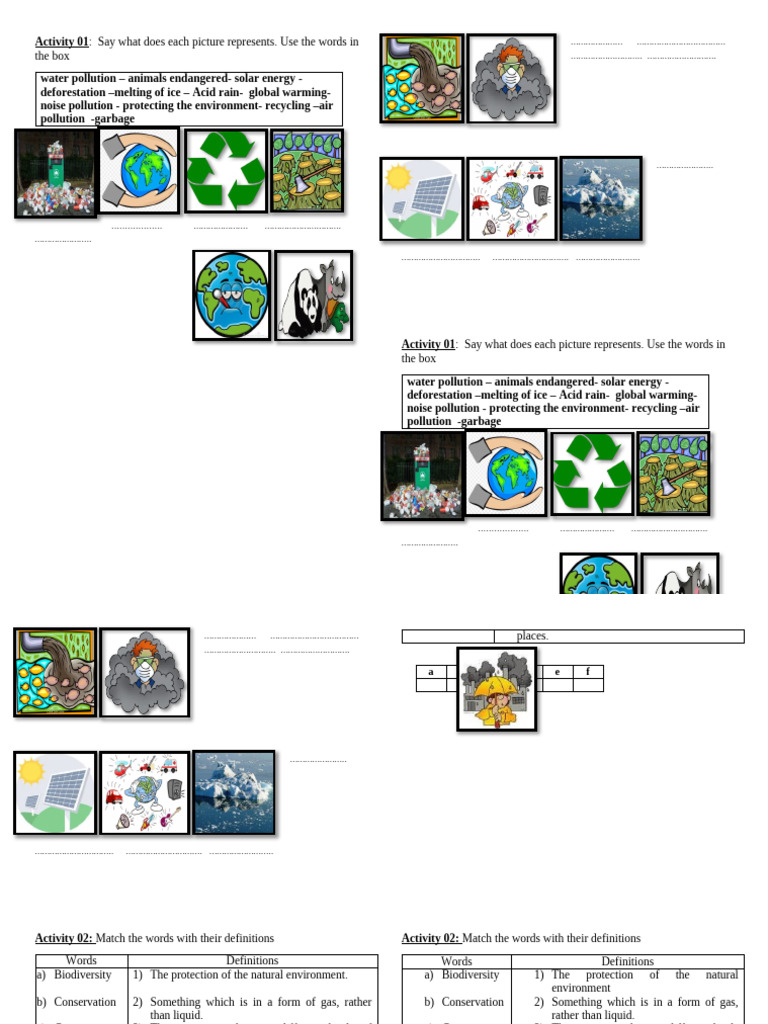 Waste Not Want Not Worksheet Introduction | PDF | Pollution | Natural ...