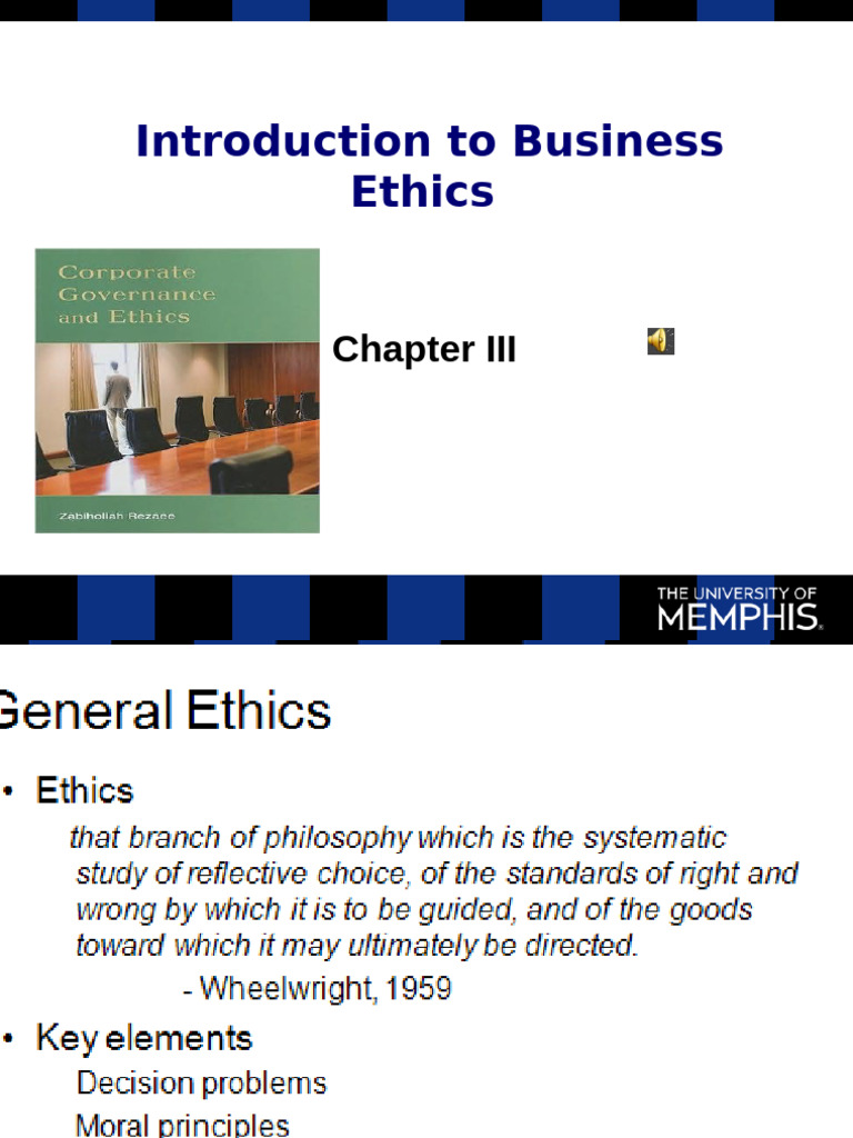 Introduction To Business Ethics | PDF | Business Ethics | Integrity