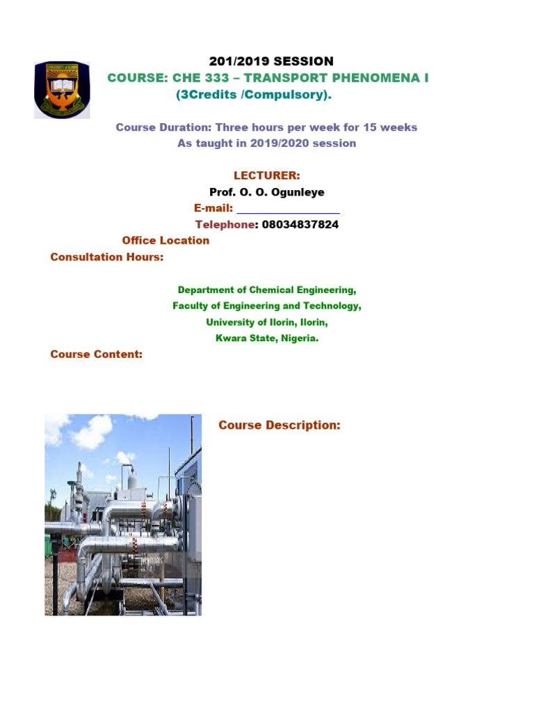 CHE333Modules 1 & 2doc | PDF | Pressure Measurement | Viscosity