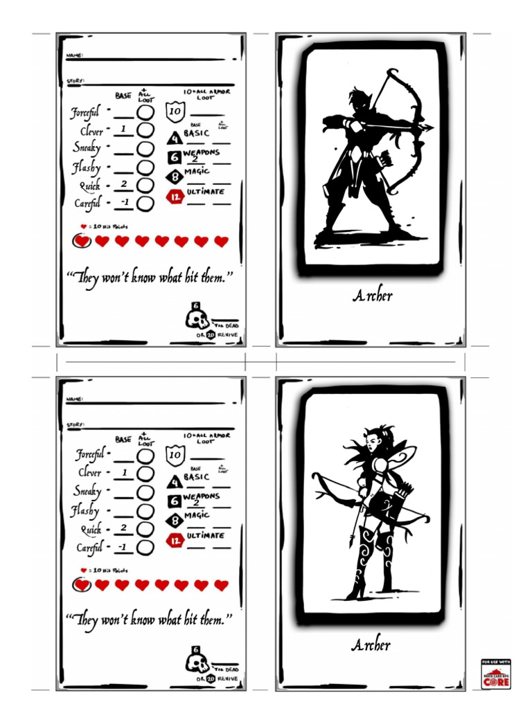 ICRPG + FATE Character Sheets | PDF