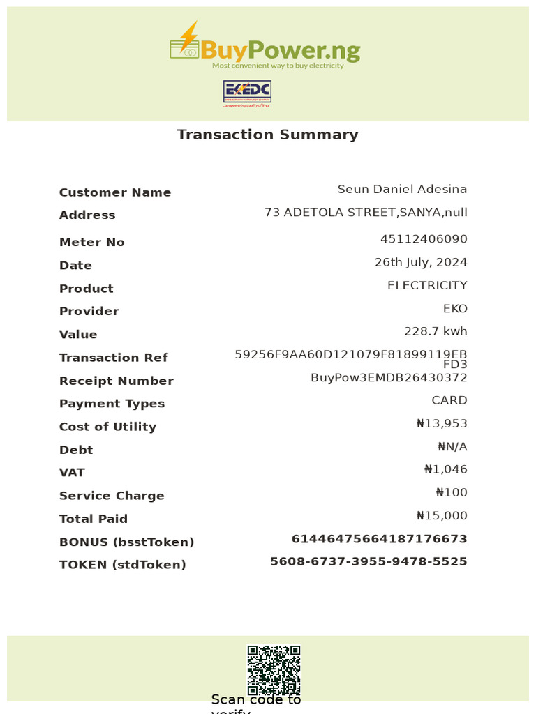 Transaction 172202050709 BuyPower | PDF