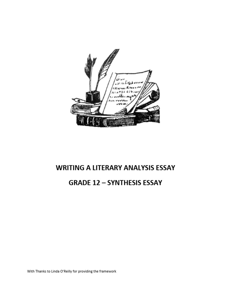 Literary Analysis Essay Guide for Grade 12 | PDF | Essays | Proofreading
