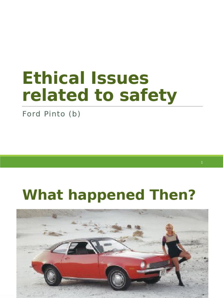 Lecture 05 - Ford Pinto Case (B) | PDF | Business