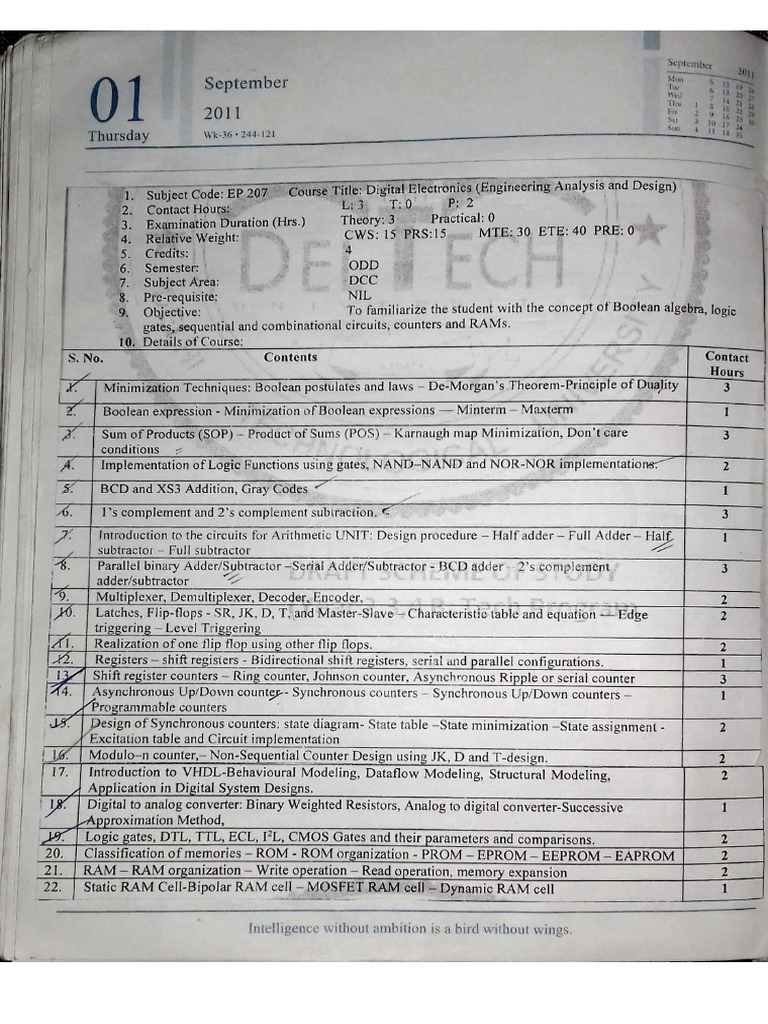 Digital Electronics Notes | PDF