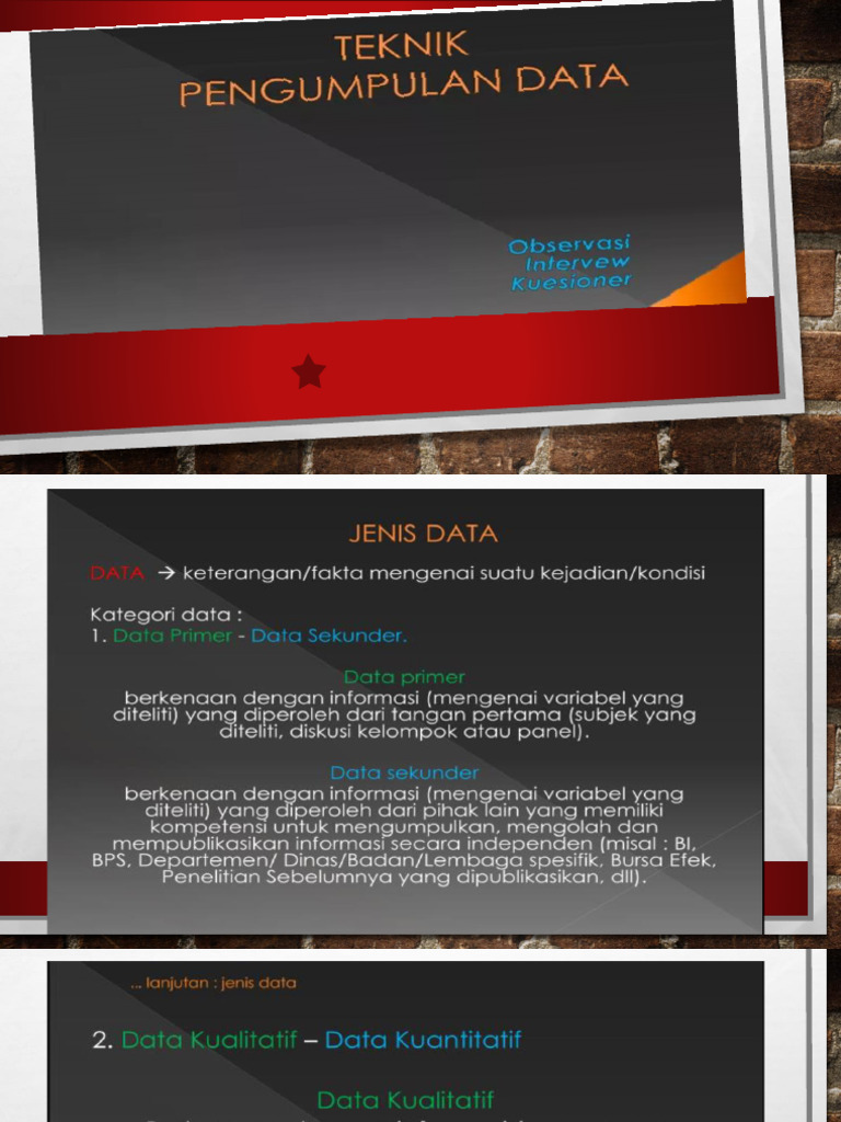 Data Penelitian Dan Teknik Pengumpulan Data Pdf
