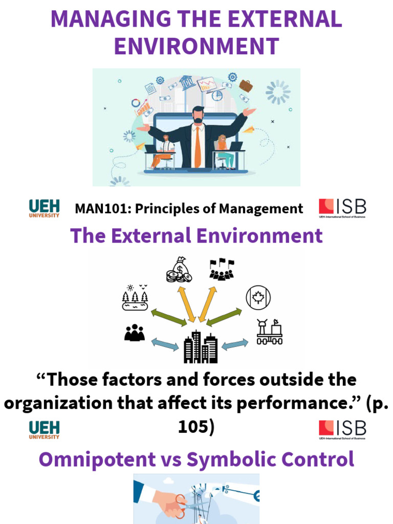 Class 11 - Managing The External Environment | PDF | Natural Environment | Economics