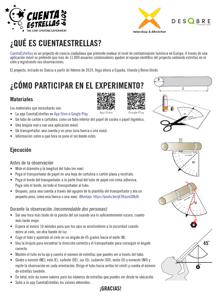 Resumen Esp Star Spotting Experiment Background Material B Pdf