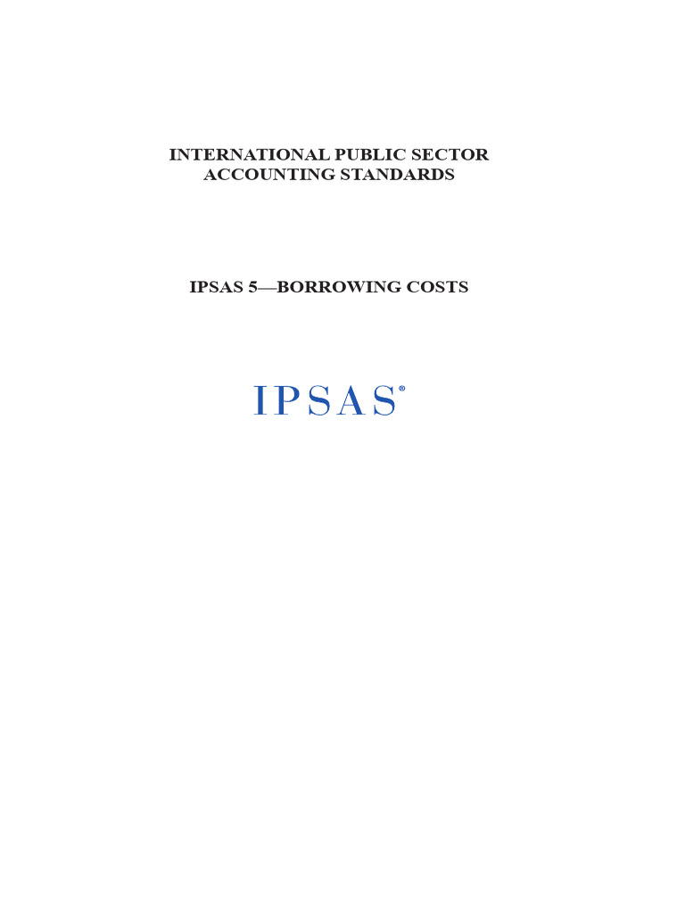 A11 Ipsas 05 - 0 | PDF | International Financial Reporting Standards ...