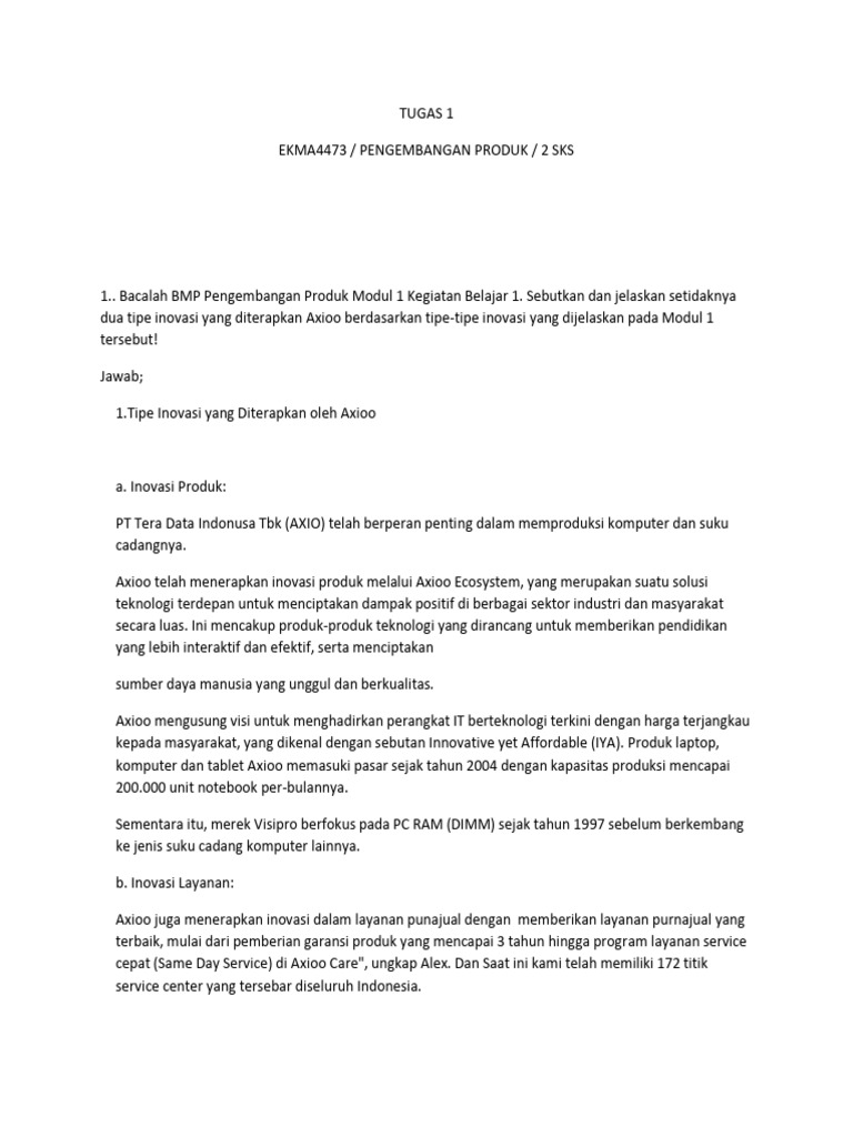 Tugas 1 - Ekma4473 | PDF