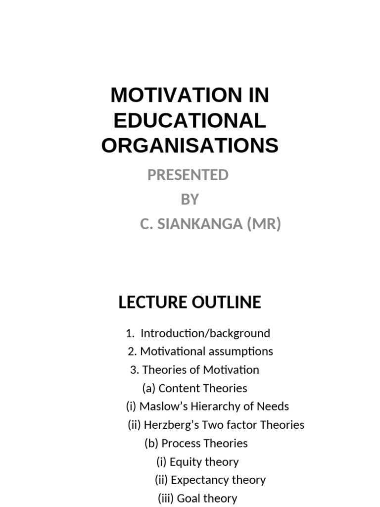 Theories of Motivation | PDF | Motivation | Motivational