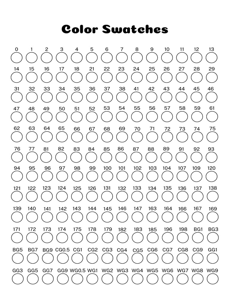 Marcadores Tabela de Cores 168 Cores | PDF