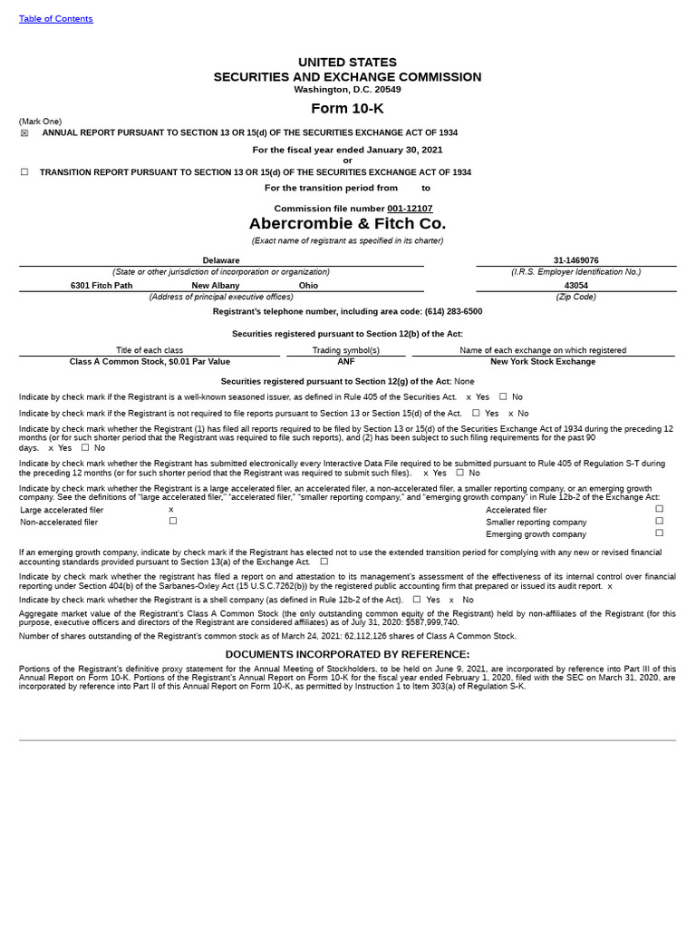 Anf 10K | PDF | Form 10 K | Business Economics