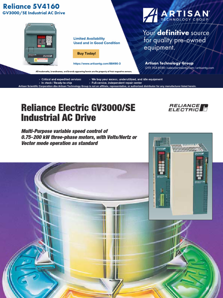 Baldor Reliance GV3000 SE Datasheet 2016518122321 | PDF | Electric ...