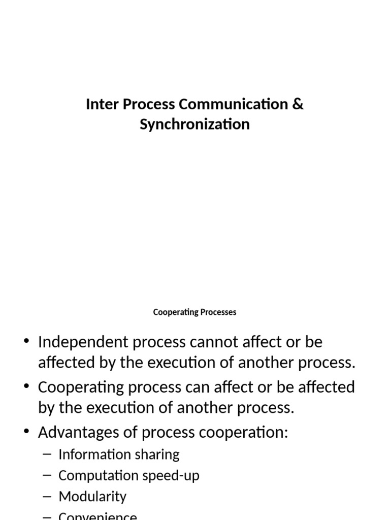 OS chapter 2-1 | PDF | Concurrent Computing | Computing