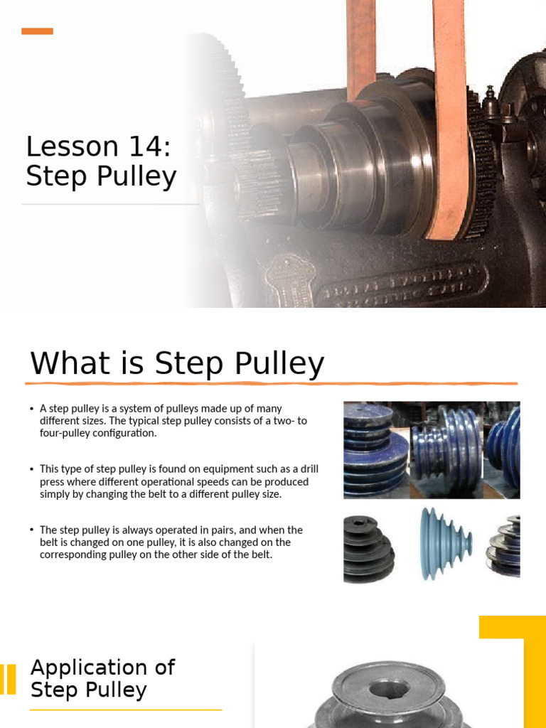 Lesson 14 - Step Pulley | PDF