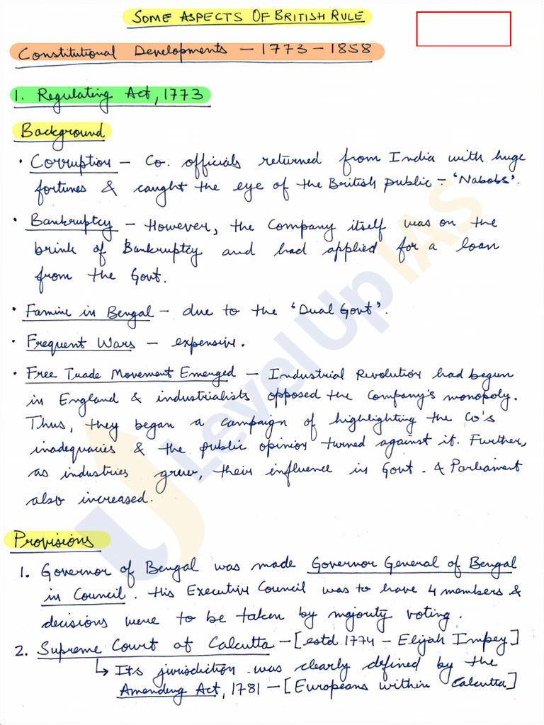 PMP - Modern India - Some Aspects of British Rule Plus Revolutionary ...