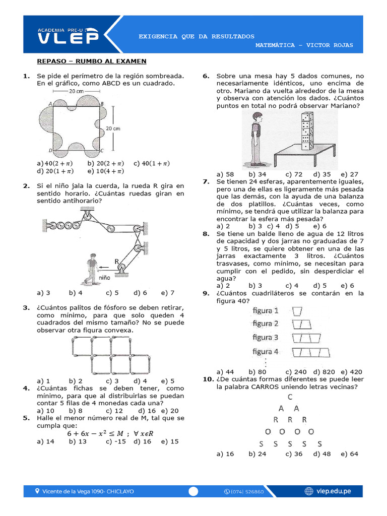 2024 - 09 - 08 - 08 - 24 - 49 - PRACTICA REPASO - Domingo Final | PDF | Rectángulo
