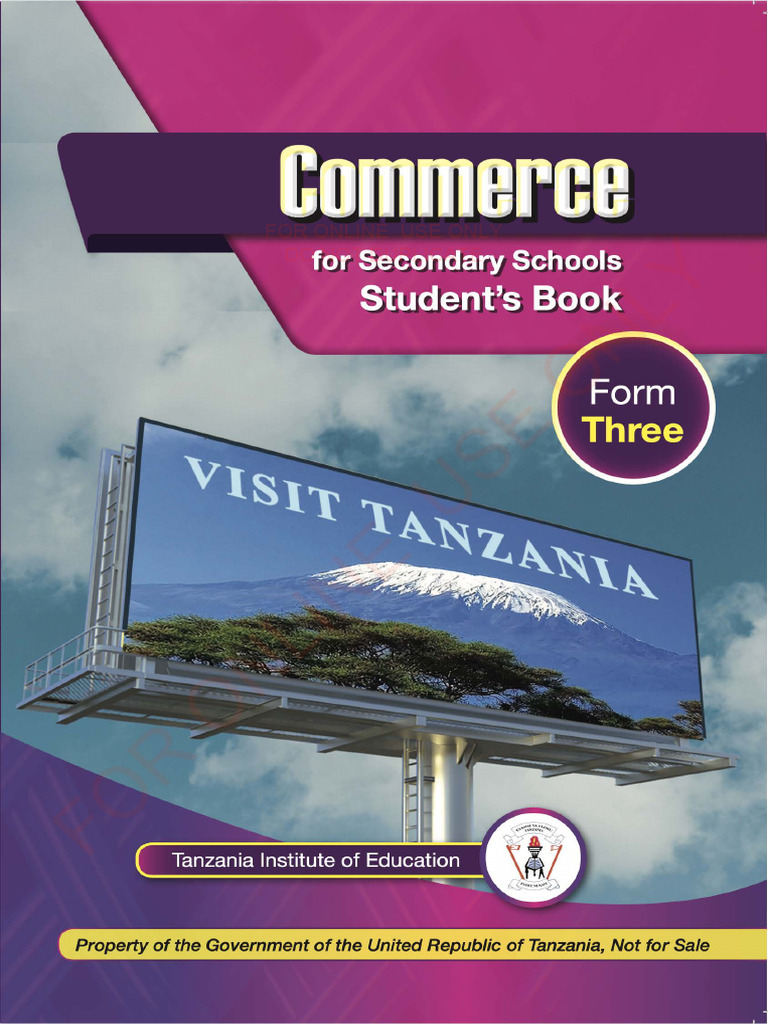 Commerce Curriculum for Form Three | PDF | Communication | Information