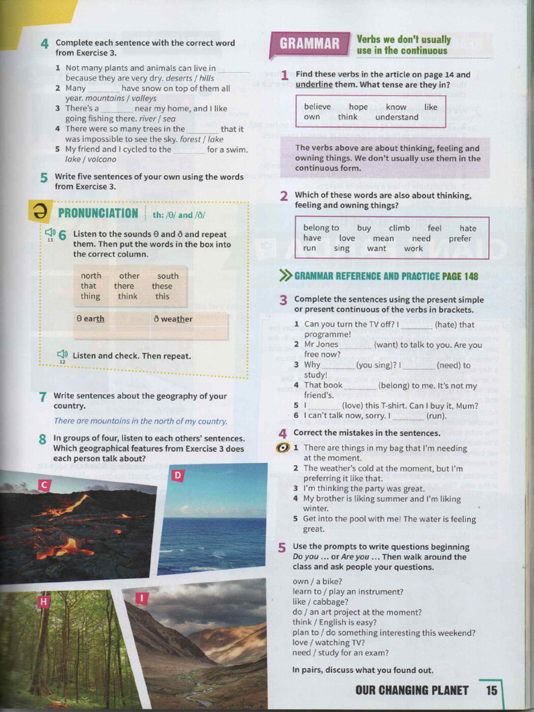 Prepare 3. 2 State Verbs | PDF