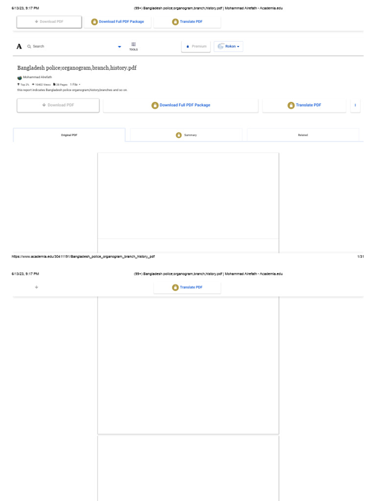 (99+) Bangladesh Police Organogram, Branch, History - PDF - Mohammad ...