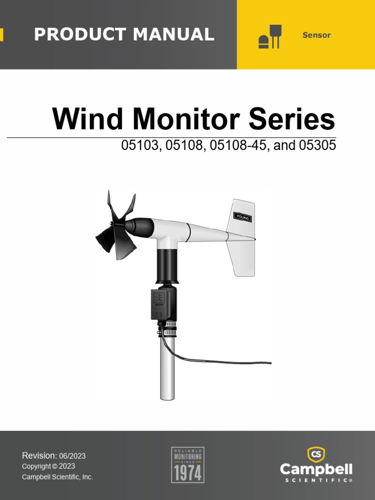 05103 | PDF | Sensor | Wind Speed