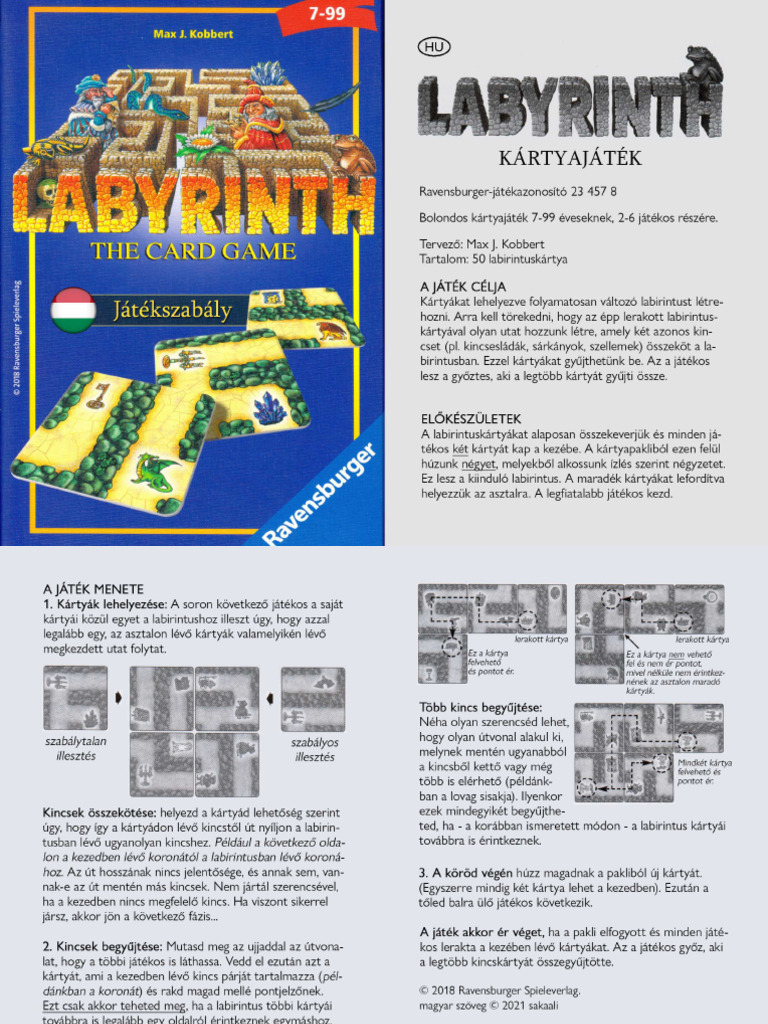 Bolondos Labirintus Kártyajáték | PDF