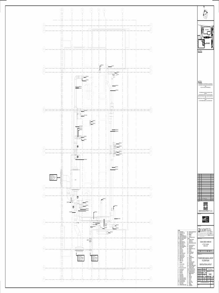 Dch-4156368-Gce-Drg-Cd-M-Pl-0035-Tower Mechanical Roof Floor Plan | PDF