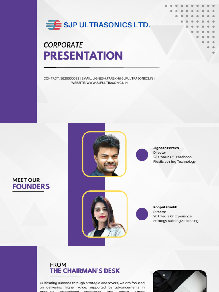 SJP Ultrasonics: Leaders in Plastic Joining | PDF | Automation ...