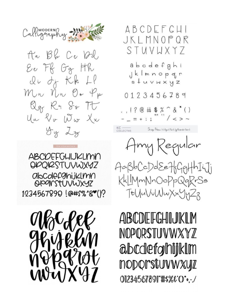 Tipos de Letra Lettering | PDF
