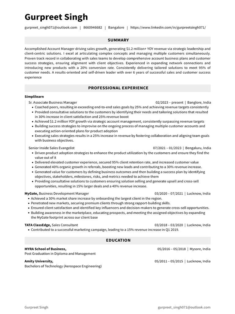 Naukri GurpreetSingh (6y 0m) | PDF | Business | Business Economics