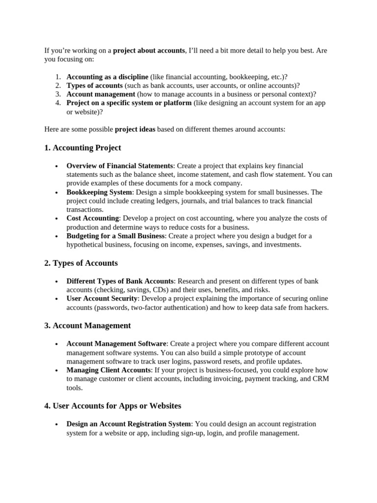 Account Project | PDF | Bookkeeping | Computing