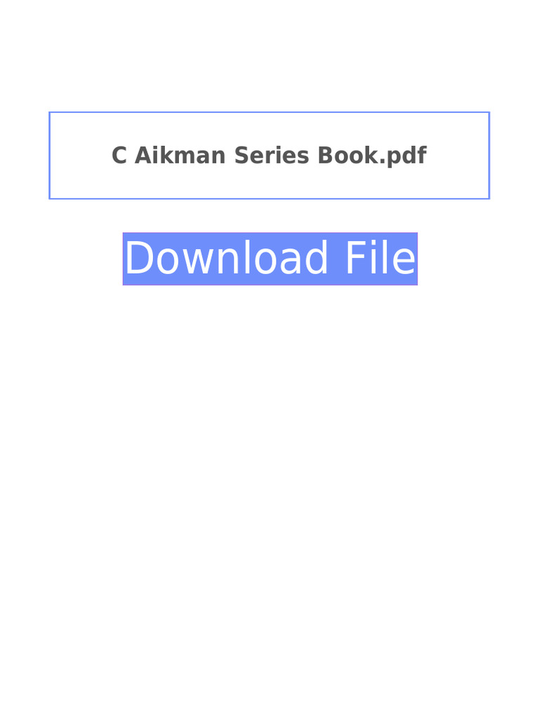 C - Aikman Series Book | PDF