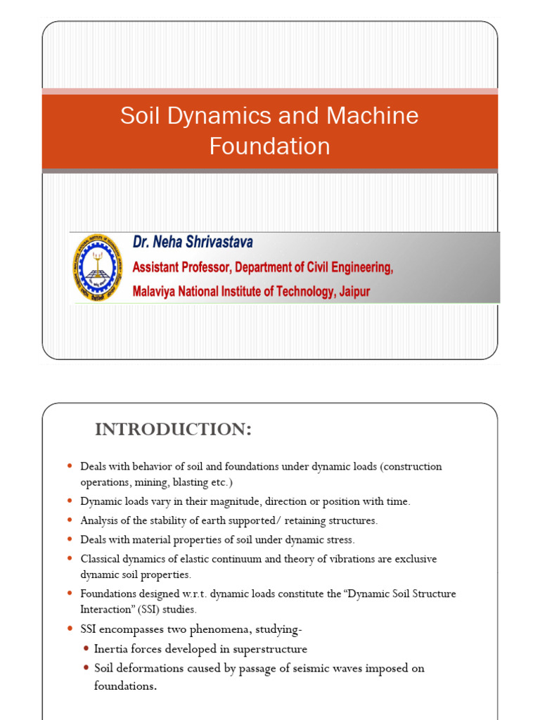 Soil Dynamics and Machine Foundation | PDF | Damping | Force