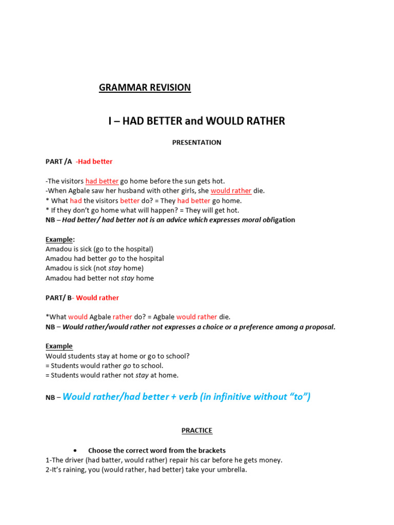 Grammar Revision | PDF | Language Arts & Discipline | Self-Improvement