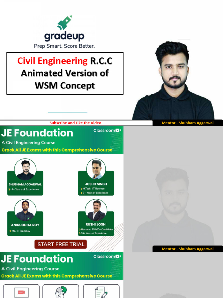 WSM Concept in RCC Design Explained | PDF | Young's Modulus | Stress ...