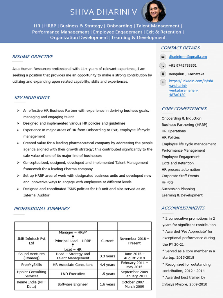Naukri ShivaDharini (14y 0m) | PDF | Talent Management | Employee Retention