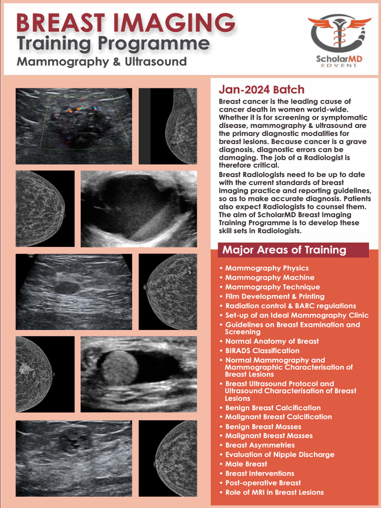 Breast Imaging Training Program Jan 2024 | PDF | Mammography | Breast ...