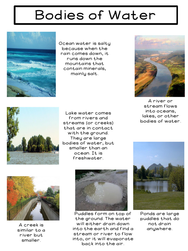 Create Poster - Bodies of Water | PDF | Poetry