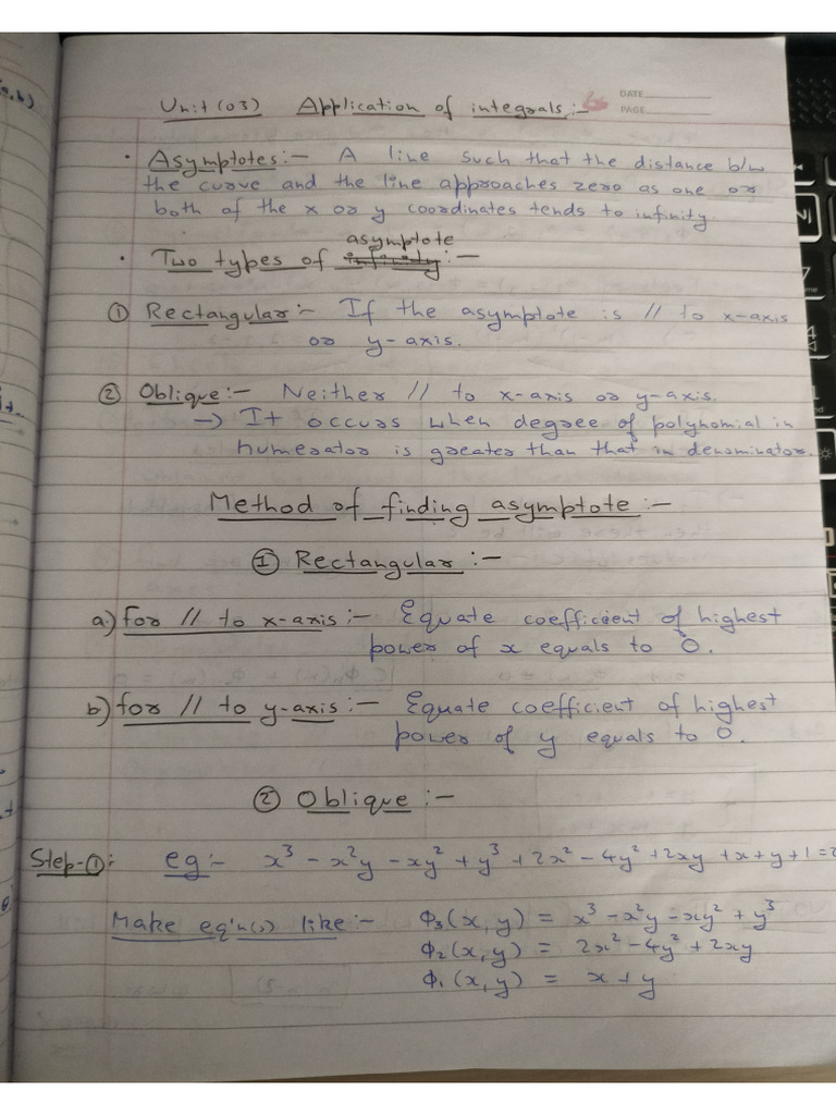 Unit-3 (Application of Integrals) | PDF